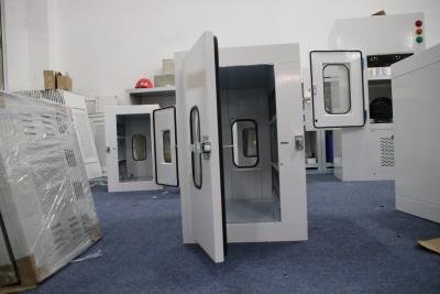 China Interlocking Steel Nozzle Static Pass Box ULPA HEPA Cleanroom for sale