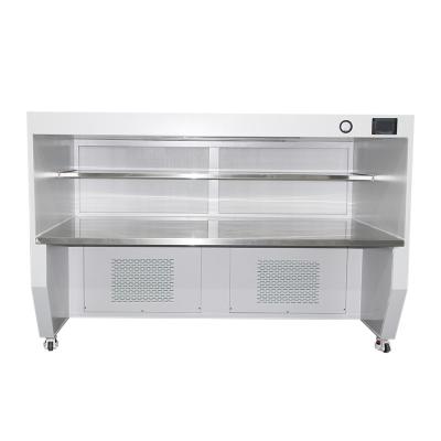 China 155W SUS304 Horizontal Laminar Airflow Hood Class 100 Clean Bench 1040x740x2000mm for sale