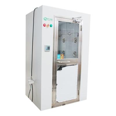 China Powder Coating 1.1KW Cleanroom Air Shower Steel Frame 99.99% H13 HEPA for sale