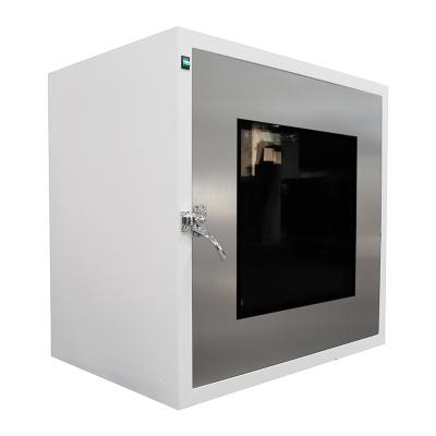 China Mechanical Interlock Cleanroom Pass Box 220V 500x500x500mm Stainless Steel for sale
