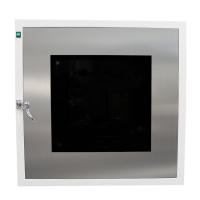 China Mechanical Interlock Cleanroom Pass Box 220V 500x500x500mm Stainless Steel for sale