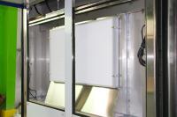 China Industrial Air Shower with PVC Roller Door 2500x1500x2330mm SUS304 Construction 20-25m/s Air Velocity for sale