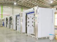China Industrial Air Shower with PVC Roller Door 2500x1500x2330mm SUS304 Construction 20-25m/s Air Velocity for sale