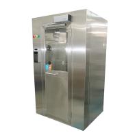 China YANING Mechanical Electronic Interlock Facial Recognition Air Shower Room with Temperature Detection and HEPA Filtration for sale