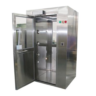 China Double Blowing Stainless Steel Air Shower Single Person 1300x1000x2100mm for Cleanroom for sale
