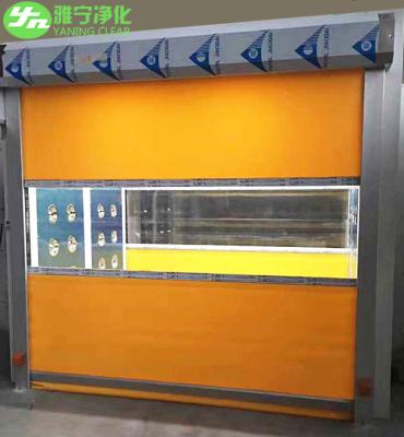 China YANING Cargo Airlock Room Air Shower with PVC Roll-up Door 2000x1500x2430mm 380V for sale