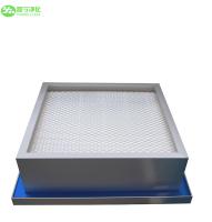 China Gel Seal HEPA Filter H13 H14 Fiberglass Media with Aluminum Frame Paper Separator for sale