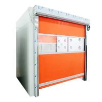 China PVC Fast Rolling Shutter Door 2100x1850mm Clean Room Air Shower Pass Thru Box for sale