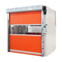 China PVC Fast Rolling Shutter Door 2100x1850mm Clean Room Air Shower Pass Thru Box for sale