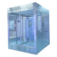China YANING Modular Clean Room Clean Booth Stainless Steel Pass-Thru Chamber 1500x2000mm HEPA H14 for sale