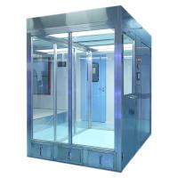 China YANING Modular Clean Room Clean Booth Stainless Steel Pass-Thru Chamber 1500x2000mm HEPA H14 for sale