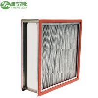 China High Capacity High Temperature Resistant Deep Pleated Hepa Filter 2500m³/h Air Volume for sale