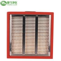 China High Capacity High Temperature Resistant Deep Pleated Hepa Filter 2500m³/h Air Volume for sale
