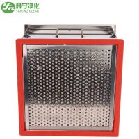 China Fiberglass Paper HEPA Air Filter for High Temperature Sterilizing Tunnel Oven H13 H14 99.95% for sale