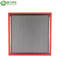 China High Capacity High Temperature Resistant Deep Pleated Hepa Filter 2500m³/h Air Volume for sale