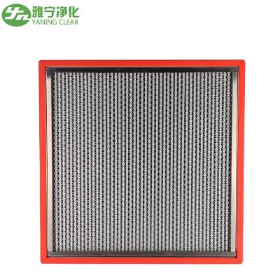 China High Capacity High Temperature Resistant Deep Pleated Hepa Filter 2500m³/h Air Volume for sale