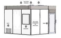 China Hospital Lab Modular Cleanroom Enclosure Dust Free for sale