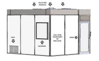 China ISO 14644-1 Prefabricated Freestanding Clean Booth for sale