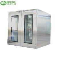 China Double Manual Door Clean Room Pass Through Box Passbox With Mechanical Interlock for sale