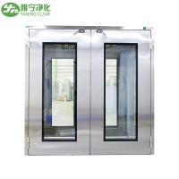 China Double Manual Door Clean Room Pass Through Box Passbox With Mechanical Interlock for sale