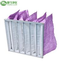 China YANING EN779 F9 MERV 15 Electrostatic Media Multi-Pocket Bag Filter for HVAC Systems for sale