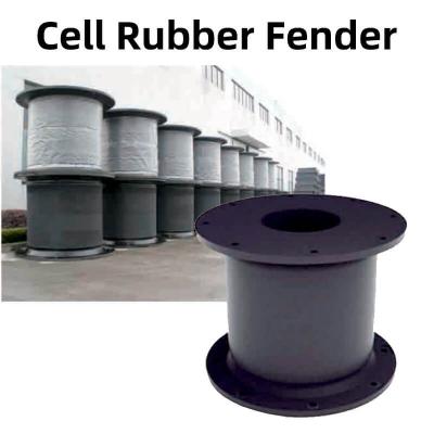 China Corrosion Resistant PIANC Certified Cell Rubber Fender with Front Panel for Easy Installation for sale