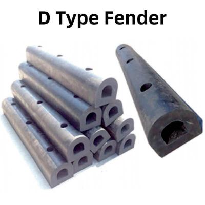 China  Harbor  Wharf  Floating Dock Fender D Type Rubber Fender Easy To Install And Maintain Or Replace   Aging Resistance  Custom  Pontoon Fender System Boat Marina for sale
