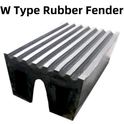 China W Type Rubber Fender for Tugboats - Absorbs Bumps and Shocks with Grooves for Extra Grip and Easy Installation Using Guide Rods for sale