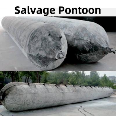 China A salvage rubber pontoon is a sealed, integrally sealed container with high buoyancy. It is filled with compressed air and used for salvage operations; it is also a marine emergency equipment. for sale