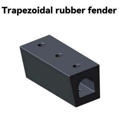China Trapezoidal rubber fenders with medium energy absorption and high reaction force for vessels and docks for sale