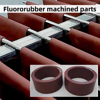 China Fluororubber Compound for CNC Turning Parts with Non-stick Vulcanization, Smooth Machining, and Excellent Compression Set for sale