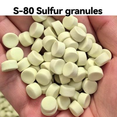 China Pre-dispersed colloidal particles S-80: High dispersibility sulfur masterbatch for fast mixing and non-toxic rubber vulcanization accelerator for sale
