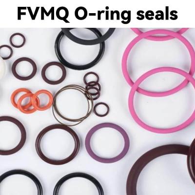 China 70°Shore A Low Compression Set Fluorosilicone O-ring Seal with Excellent Oil Resistance for sale