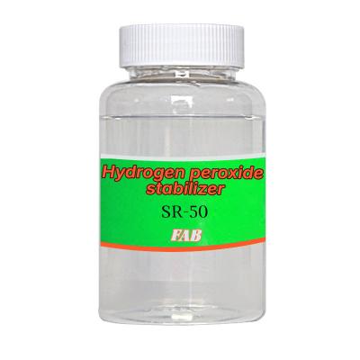China Hydrogen Peroxide Stabilizer SR-50 Textile Pretreatment Chemical with No Silicon for Controlled Dispersing Speed and Improved Fabric Whiteness for sale