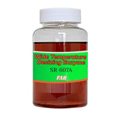 China Nonionic Wide Temperature Desizing Enzyme SR-607A for Textile Pretreatment with Desizing Rate Over 85% as Brown Red Liquid for sale