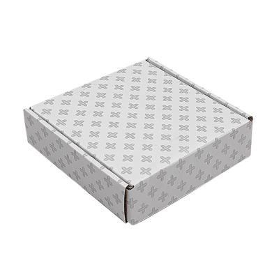 China White E Flute Carton Box Corrugated Cardboard Kraft Mailer Boxes For Clothing Packaging for sale
