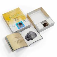 China Gem Stone Rock Agate Crystal Two Piece Gift Boxes Custom Size With Paper Insert for sale