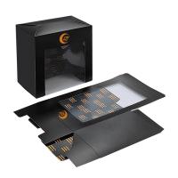 China Baseball Cap Gift Tuck Top Boxes With Clear PVC Window And Glossy Lamination for sale