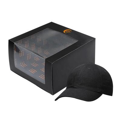 China Custom Paper Cap Boxes for Customized Different Shape Foldable Baseball Hat Packaging for sale
