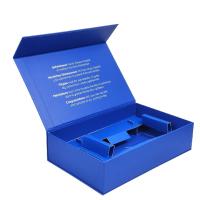 China Recycled Materials Customized Luxury Magnet Rigid Flat Lid Magnetic Paper Packaging Gift Box with Paper Insert for sale