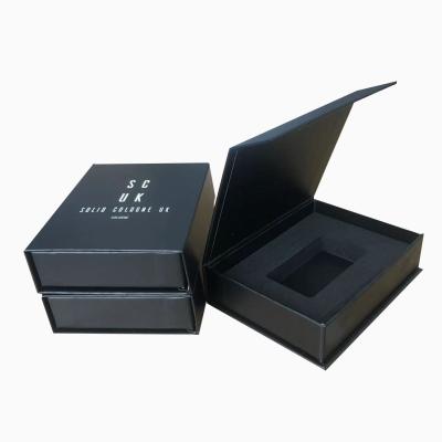 China Custom Logo and Print Magnetic Book Shape Cologne Perfume Box for Cosmetic Packaging for sale