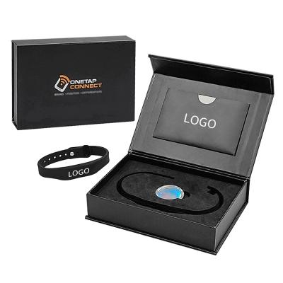 China Waterproof Custom Gift Box for Festival Event RFID Washable Silicone Wristband for sale