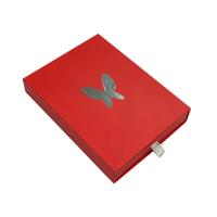 China Grey Board Customize Logo Slid Drawer Paper Box Gift Package Box With Silver Foil for sale