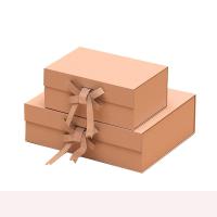 China Luxury Magnetic Packaging Box Book Shaped Paper Clamshell Gift Box Custom Print for sale