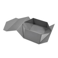 China Large Gray Wig Packaging Boxes Paper A5 Foldable Magnetic Gift Box for sale
