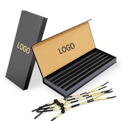 China CMYK Printing Paper Cardboard Gift Box for Buddhist Beads Temple Bracelet Packaging for sale