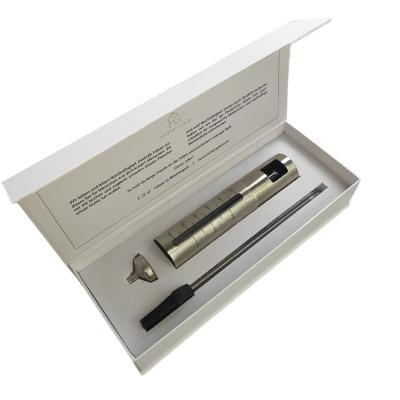 China Custom Order Luxury Stainless Steel Oil Vinegar Pump Sprayer Perfume Bottle Packaging Box with Inserts for sale