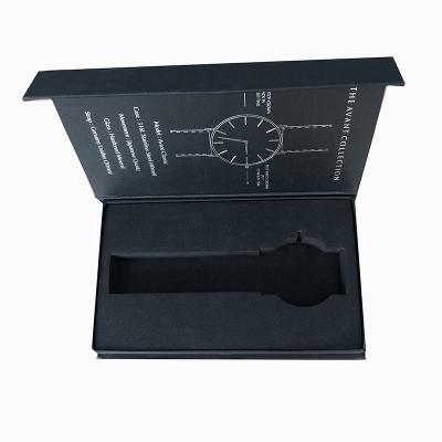 China Customized Logo CMYK Luxury Book Shape Magnetic Watch Box for Watch Packaging Solution for sale