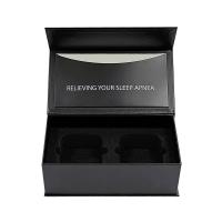 China Gold Foil Printing Rectangle Magnetic Gift Box Packaging with Foam Insert and Envelope for sale