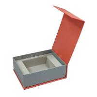 China Varnished Red Book Shape Rectangle Magnetic Gift Box with Flip Top and Magnetic Catch for sale